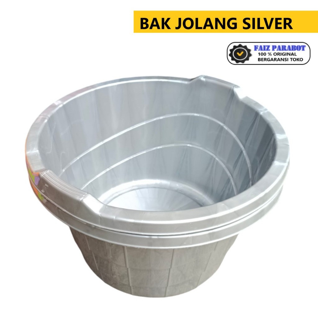 Jual Bak Ember Baskom Jolang Jumbo JOLANG ABU SILVER | Shopee Indonesia