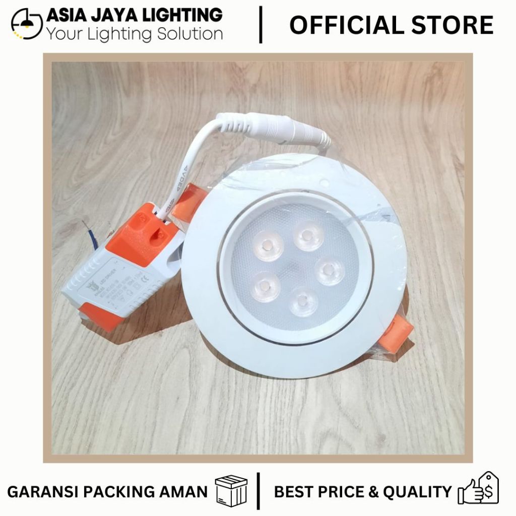 Jual LAMPU DOWNLIGHT PLAFON / SPOTLIGHT LED KINGLED 1W (1 MATA) / 3W (3 ...
