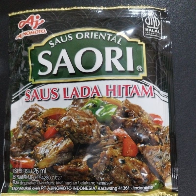Jual Saori Saus Lada Hitam Sachet | Shopee Indonesia