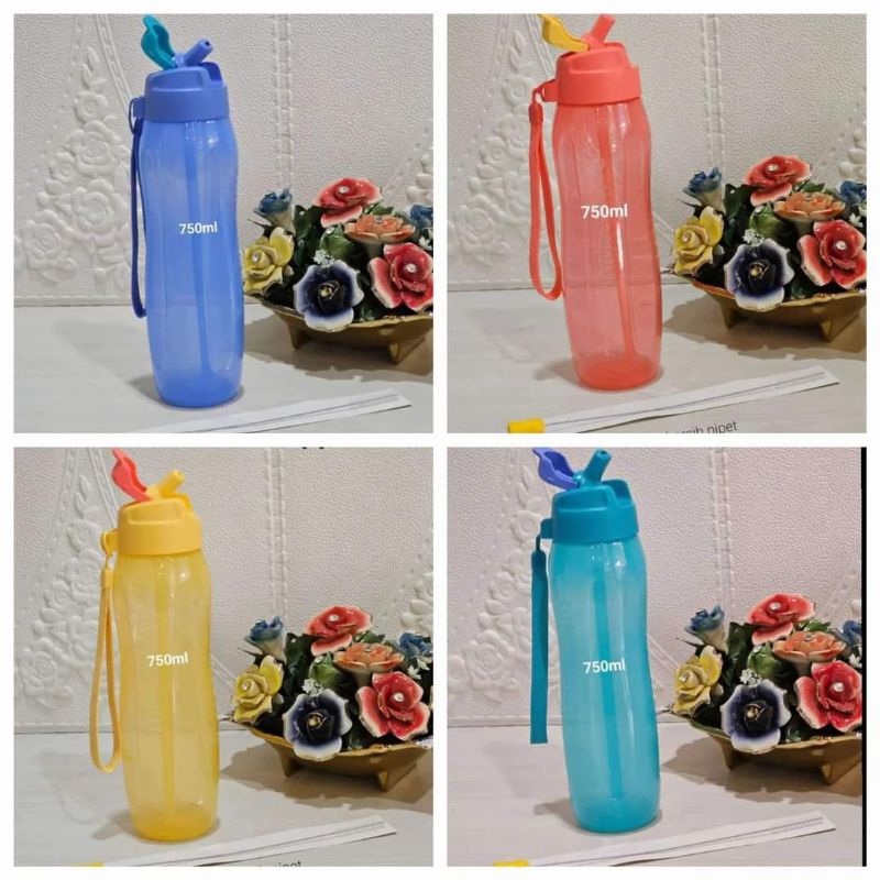 Jual Eco bottle straw botol minum sedotan Tupperware original | Shopee ...