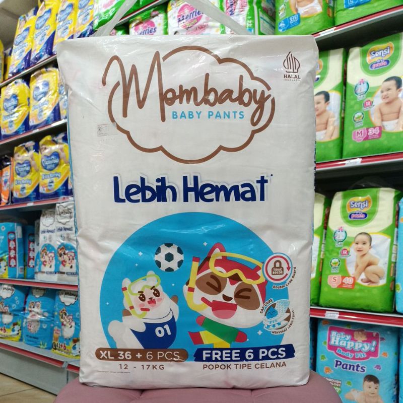 Jual Mombaby baby pants XL 36+6 | Shopee Indonesia