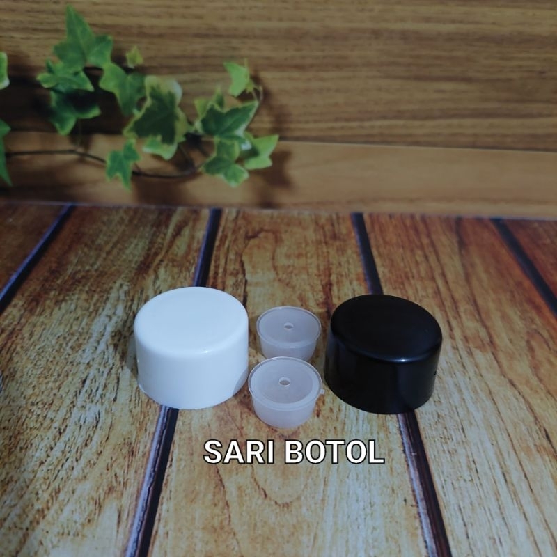 Jual TUTUP BOTOL TONER NECK 24/TUTUP BOTOL ULIR PLASTIK NECK 24 HITAM ...
