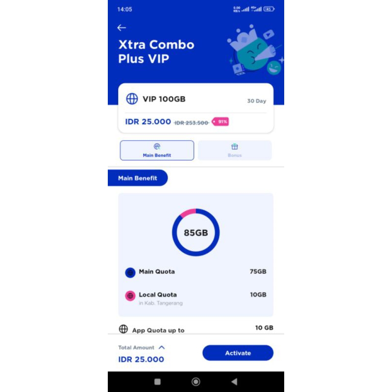 Jual SIMCARD XL PROMO XTRA COMBO PLUS VIP 91%/82% | Shopee Indonesia