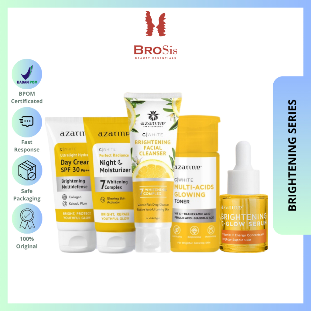 Jual Azarine Paket C White Series | Facial Cleanser | Brightening C ...