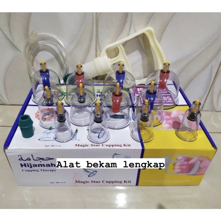 Jual Lebih Istimewa ORIGINAL Alat Bekam isi 12 Kop Lengkap Kangzhu Hijamah | Shopee Indonesia