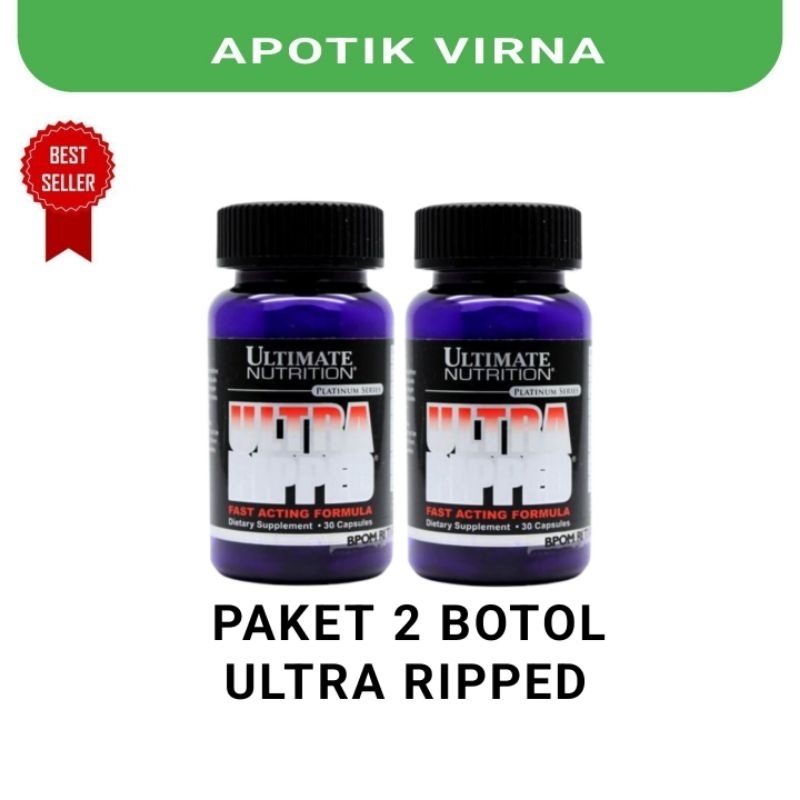 Jual Paket 2 Botol ULTRA RIPPED Fast Acting Formula Asli Original 30 ...