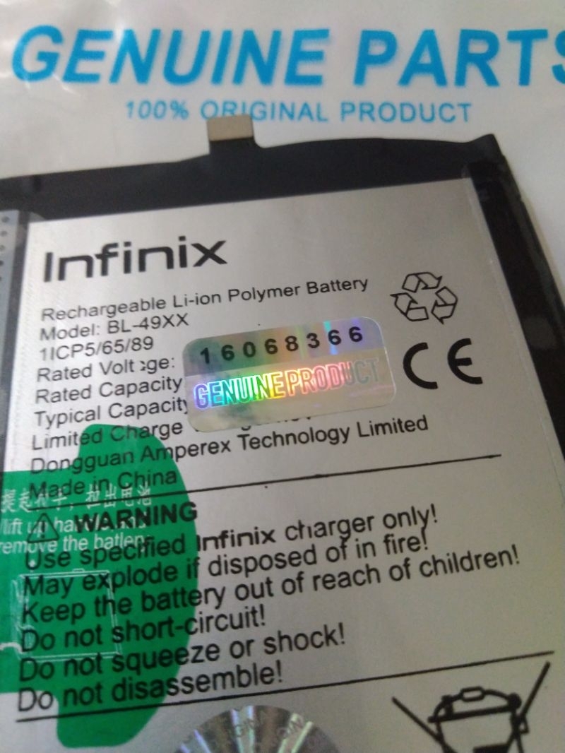 Jual Infinix BL-49XX BL49XX Original 100% GENUINE Battery Batre Baterai ...