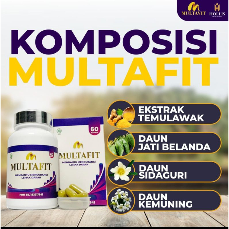 Jual MULTAFIT ASLI OBAT PENURUN LEMAK DARAH TINGGI DAN PENURUN KOLESTEROL OBAT HERBAL 60 KAPSUL ...