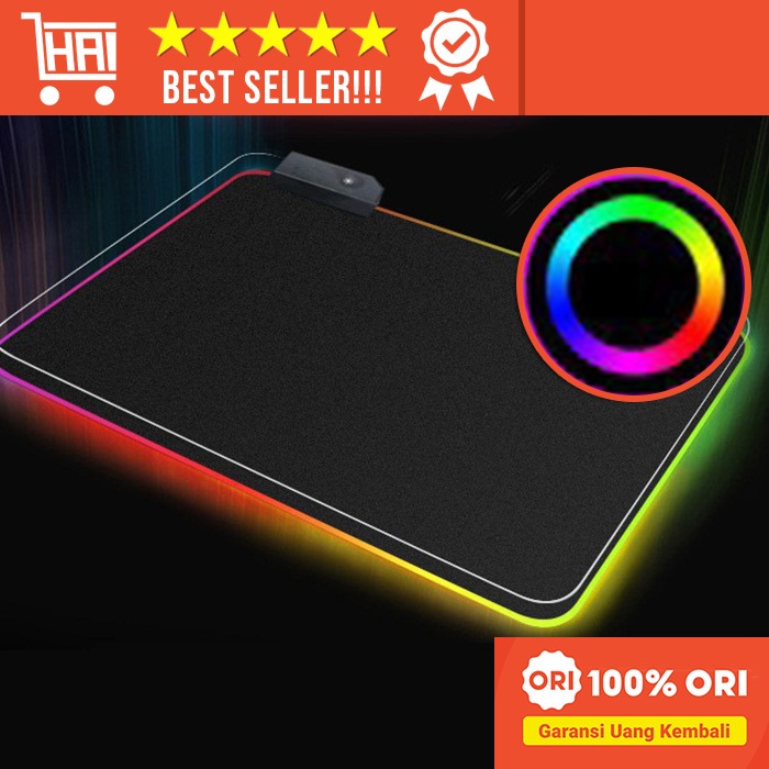 Jual Mouse pad Gaming RGB LED - Glowing Mode & High Precision Surface ...
