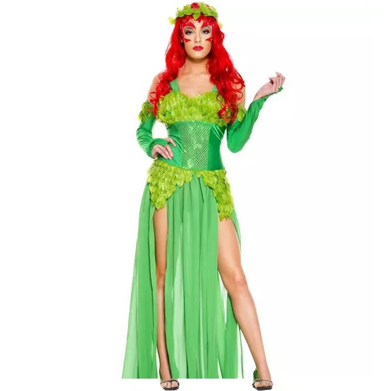 Jual Halloween Green Forest Dress, cosplay costume, costume, costume ...