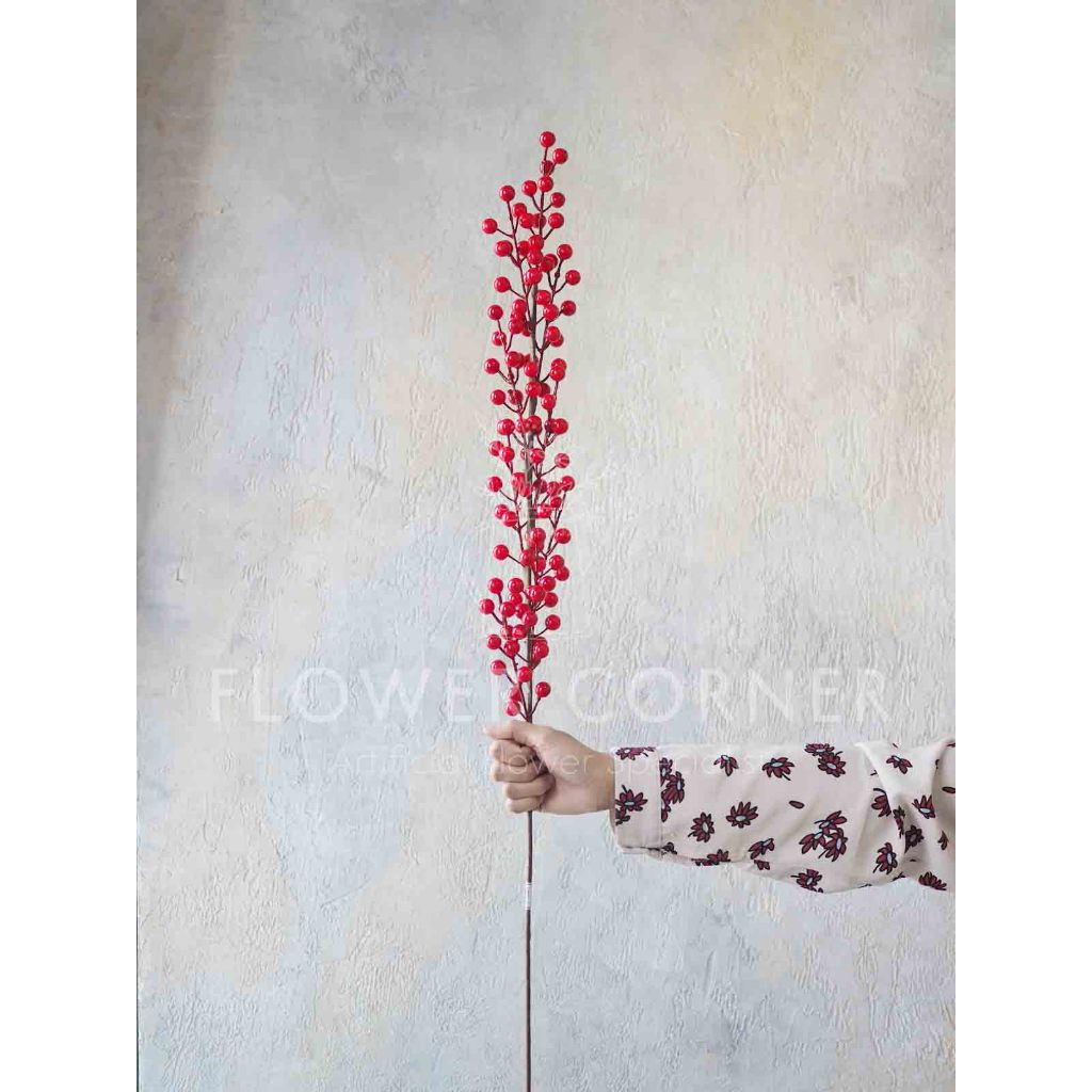 Jual Berry Artificial Ilex Tangkai Panjang Ukuran Besar (B24084 ...