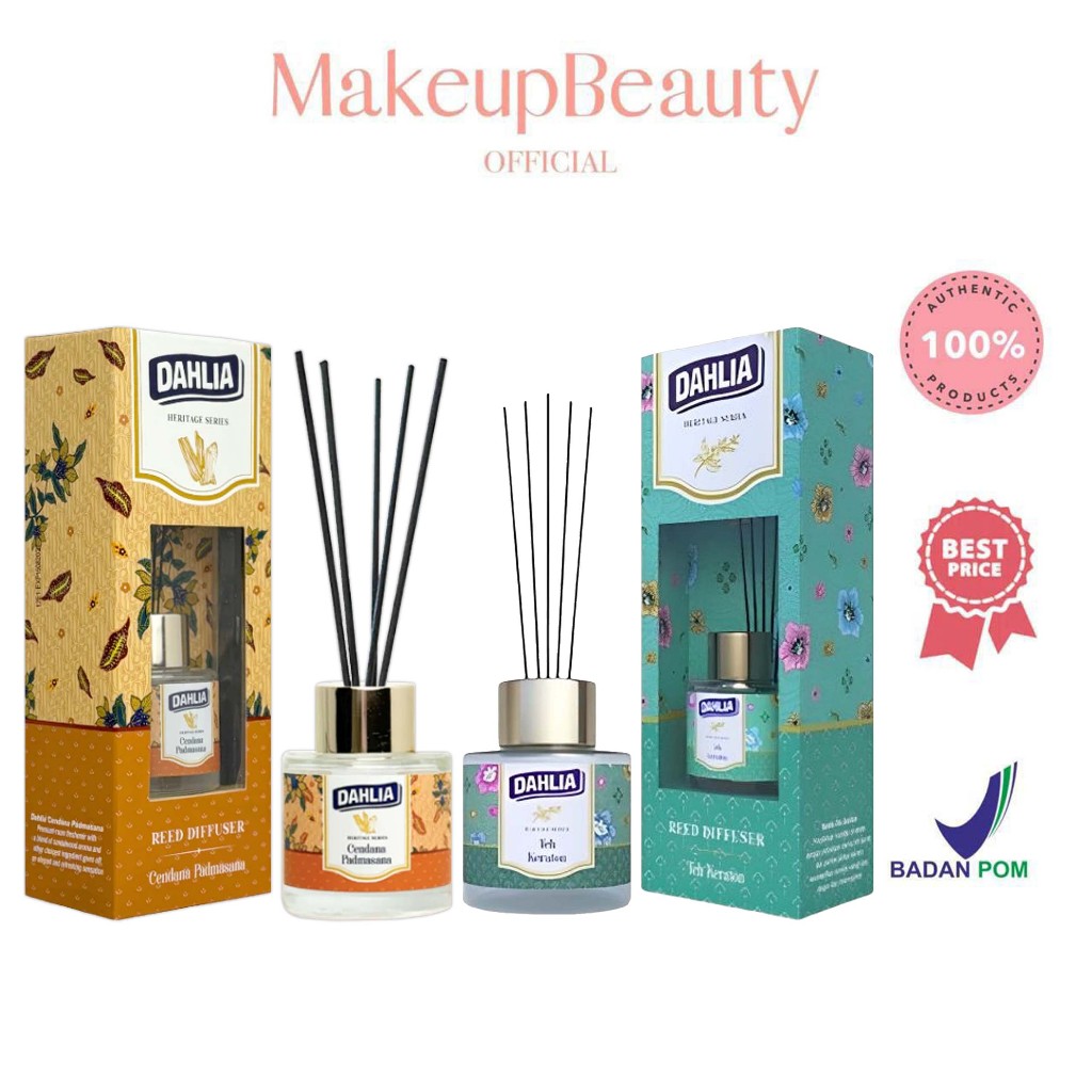 Jual DAHLIA Reed Diffuser Heritage Series Teh Keraton Set | Refill ...