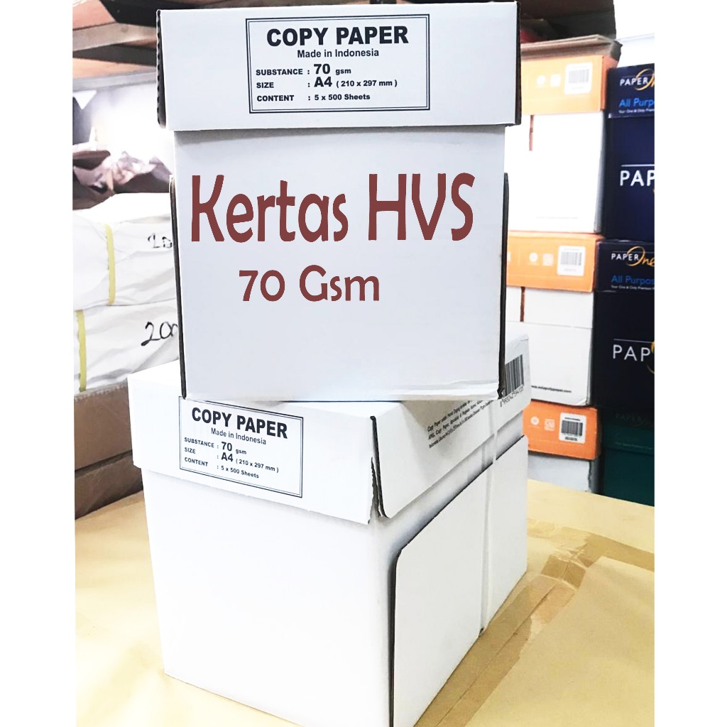 Jual Kertas HVS COPY PAPER 70 Gsm Ukuran A4 , 1 BOX / 5 RIM | Shopee ...
