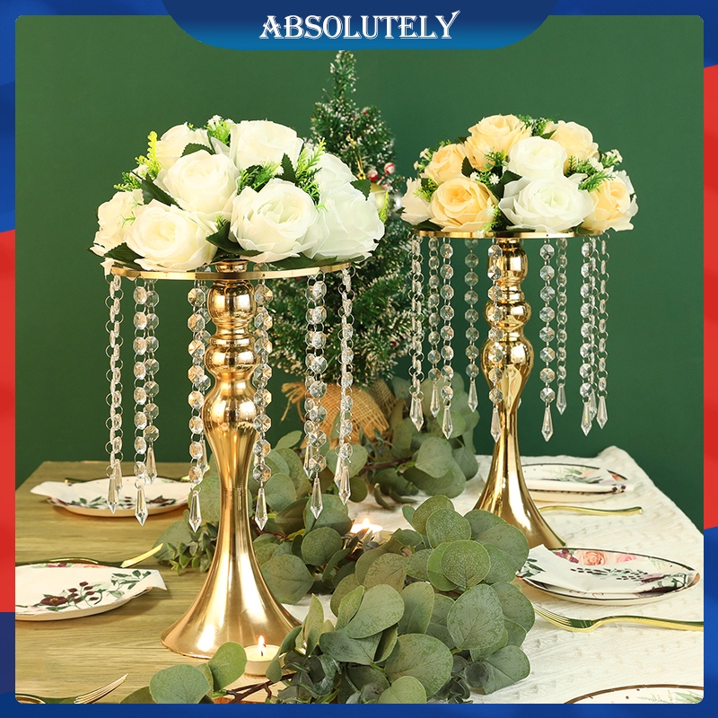 Jual Mewah Emas Vas Bunga Vase Pernikahan Alat Peraga Jalan Memimpin ...