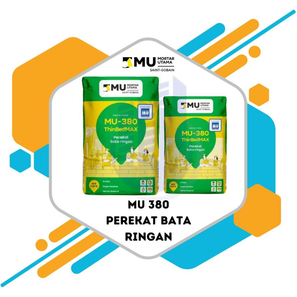 Jual MORTAR MU 380 40KG PEREKAT BATA RINGAN | Shopee Indonesia
