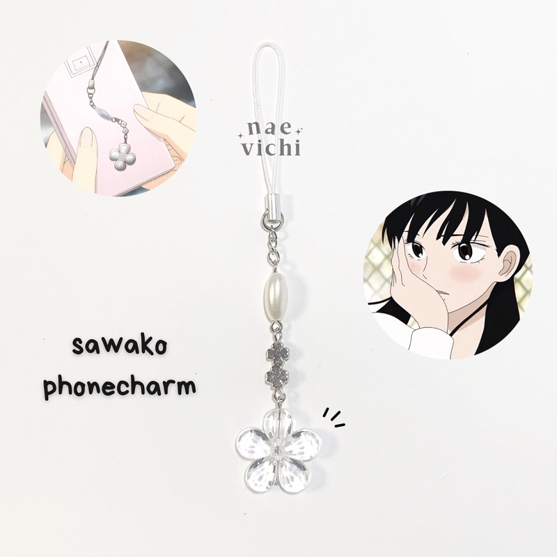 Jual sawako kimi ni todoke inspired phone charm | bead keychain | phone ...