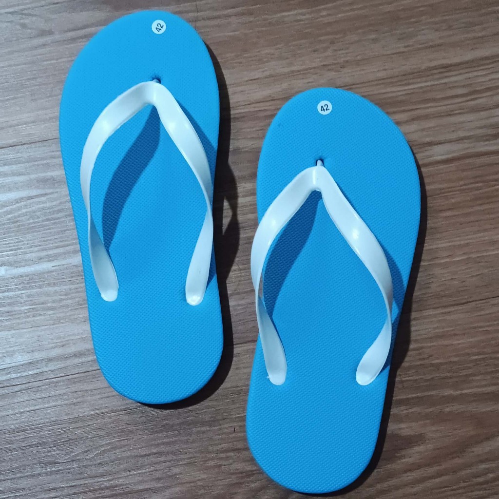 Jual SANDAL MIX WARNA JEPIT PRIA | BIRU MUDA TALI PUTIH | CUSTOM ...