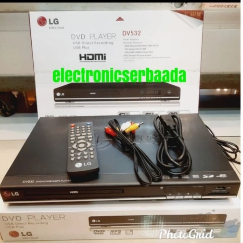 Jual DVD PLAYER LG DV 532 DVD LG FULL HDMI DVD VCD CD MP3 MP4 MP5 USB ...