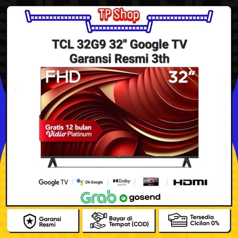 Jual TCL 32G9 Google TV 32 inch FHD HDR10 Garansi Resmi | Shopee Indonesia