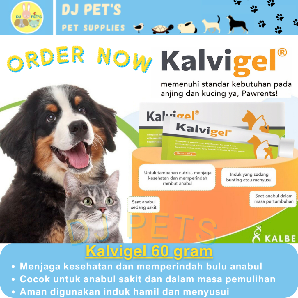 Jual Kalvigel 60 gram Multivitavin anjing dan kucing untuk daya tahan ...