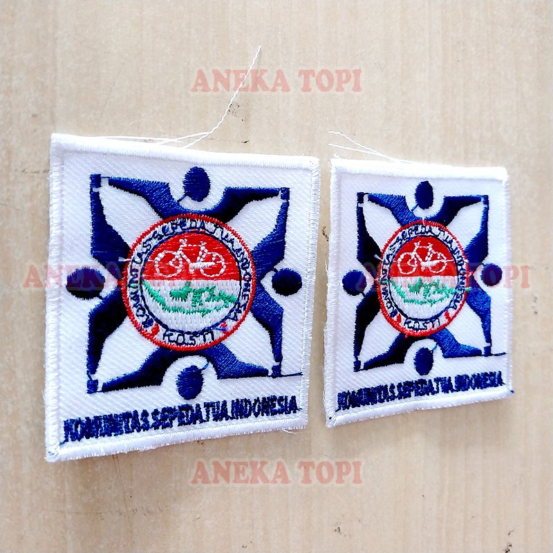 Jual Bordir Logo KOSTI Logo Bordir Komunitas Sepeda Tua Indonesia ...