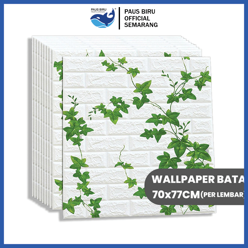 Jual Paus Biru - Wallpaper Dinding Ukuran Besar 70x77cm 3D Foam Bata ...