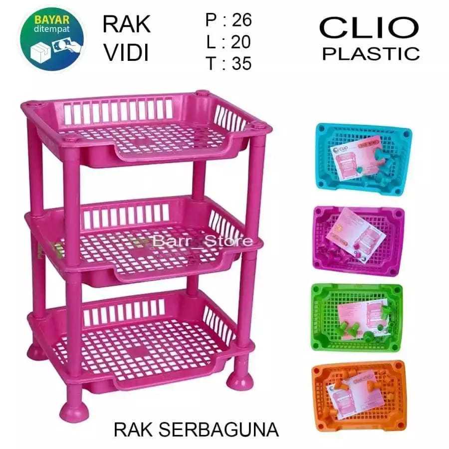Jual Rak 3 Tingkat/Susun Plastik Kecil - Organizer - Penyimpanan ...