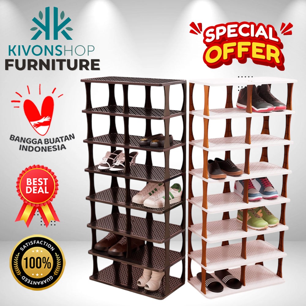 Jual RAK SEPATU / SANDAL / SENDAL PLASTIK KINGDOM MINIMALIS SINGLE ...