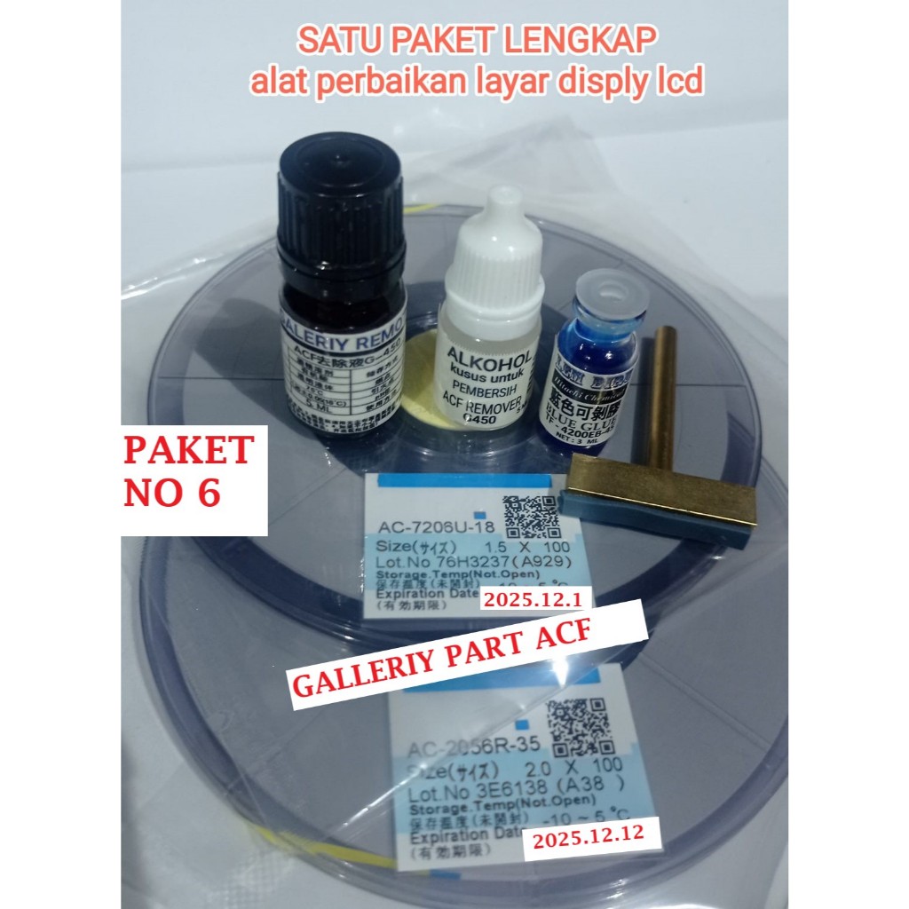 Jual Paket Lem ACF AC 7206 Untuk Merekatkat COF Ke Jalur PCB TCON + Mata Solder T ACF BONDING ...