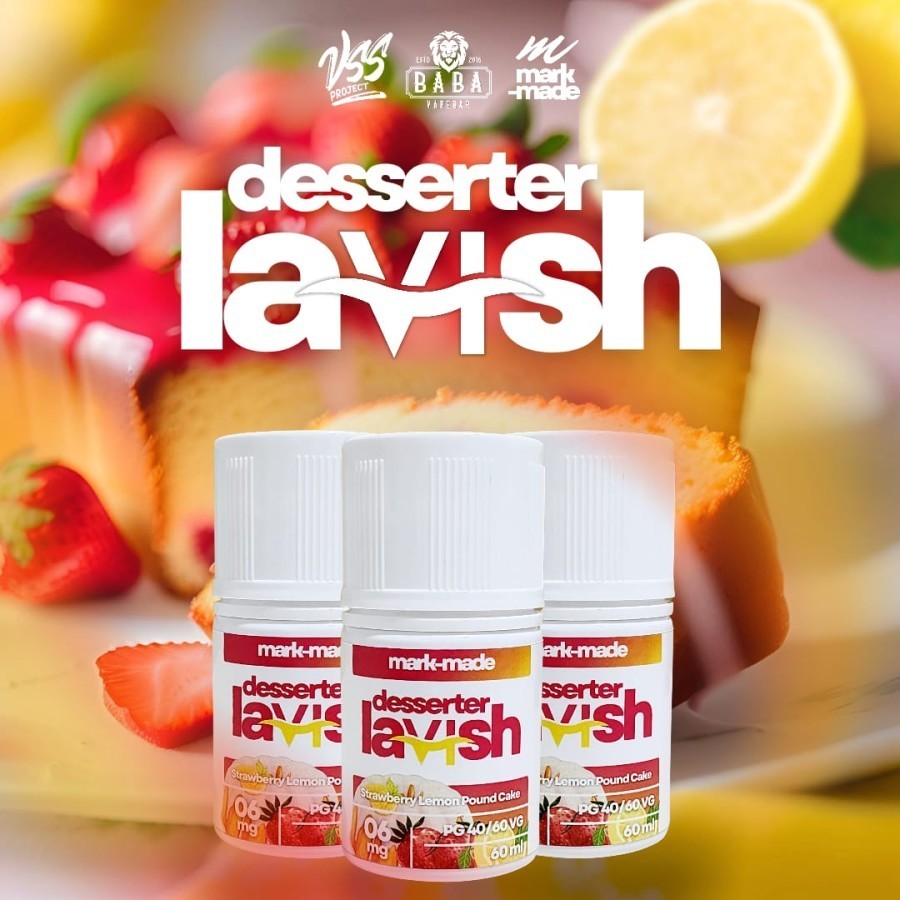 Jual Liquid Mark Made Desserter Lavish Strawberry Lemon Poundcake 3MG ...