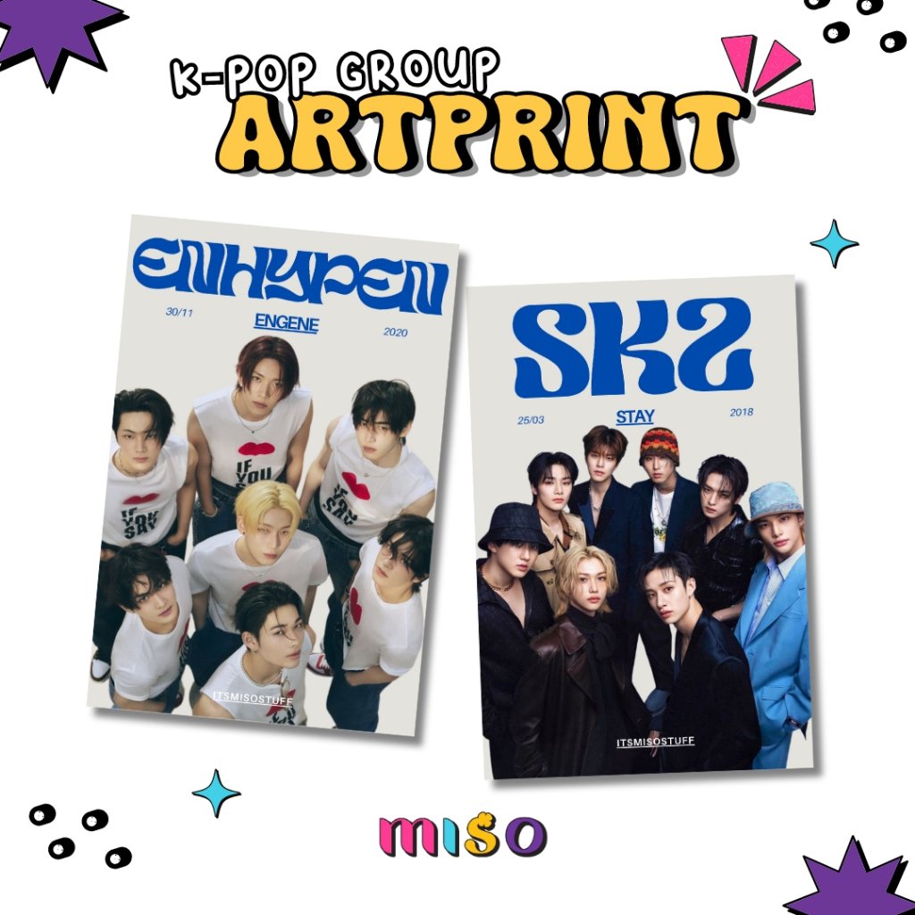 Jual [min order 2pcs bisa campur] K-Pop Group Mini Poster Artprint Wall ...