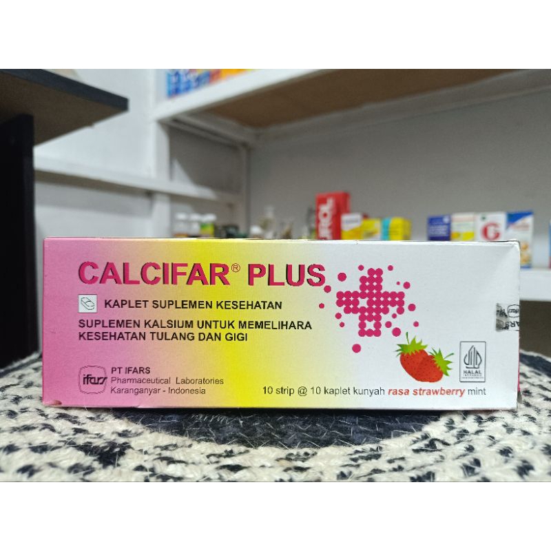 Jual Calcifar Plus (Calcium dan Vit D3) Suplemen Kesehatan | Shopee ...