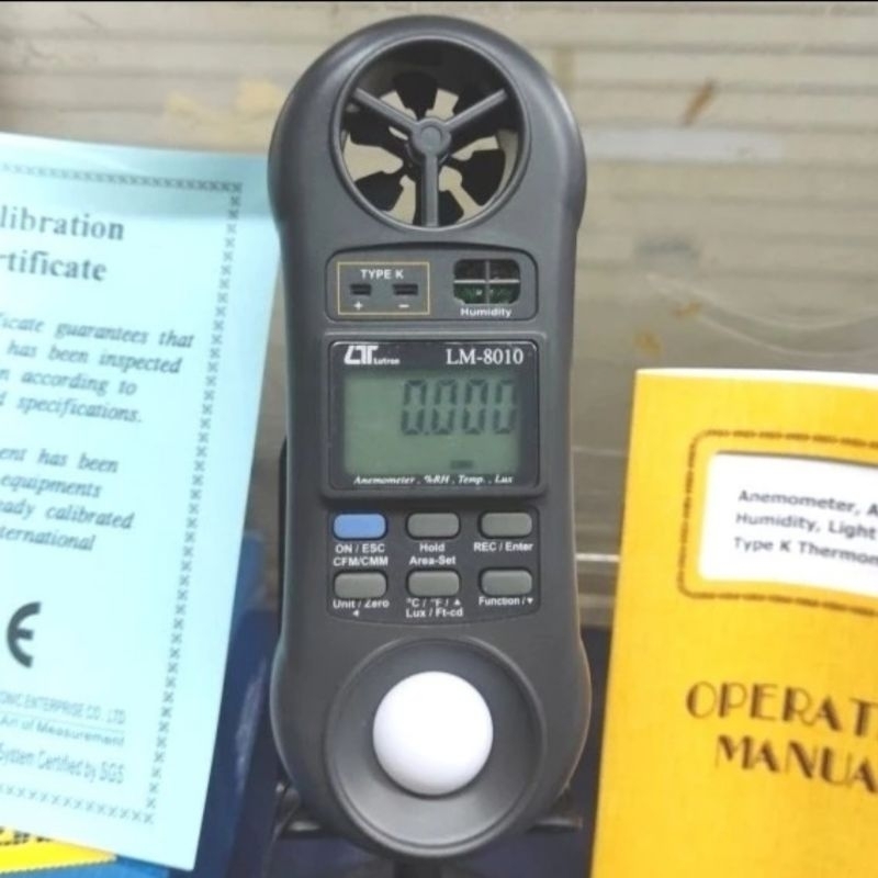 Jual Lutron LM-8010 Anemometer Humidity Lux Meter Thermometer | Shopee ...