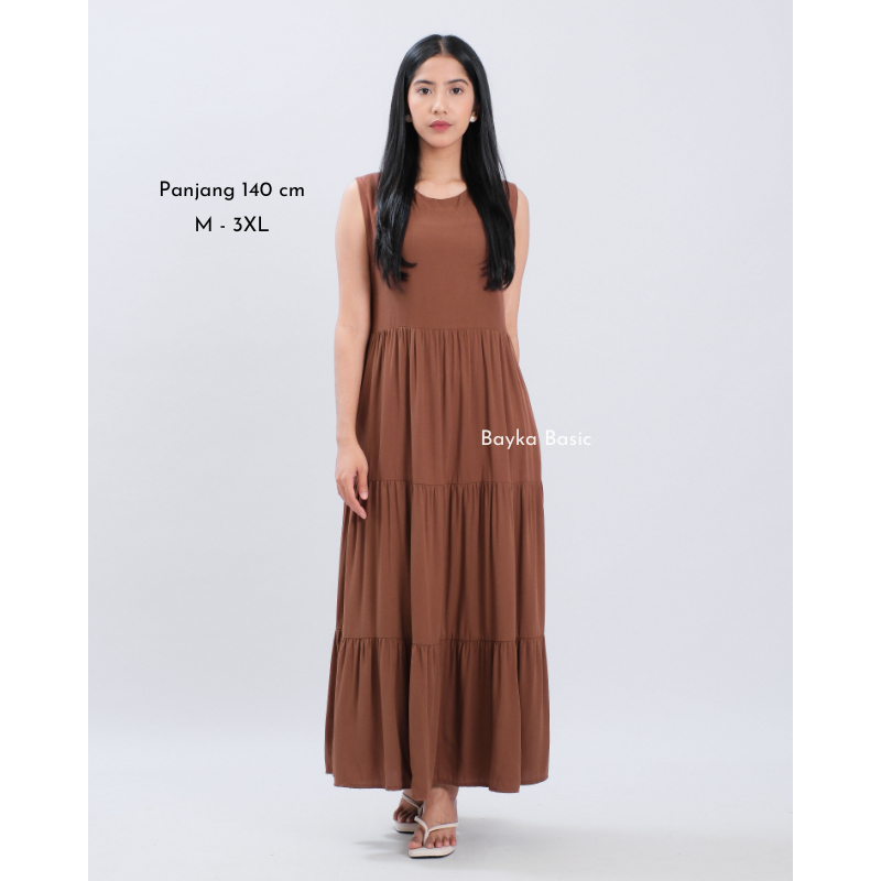 Jual Bayka - Inner Dress Panjang 140 CM Busui Non Busui Rayon Tanpa ...
