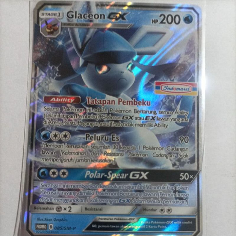Jual Glaceon GX 085/ SM-P Indomaret - Pokemon TCG Indonesia | Shopee Indonesia