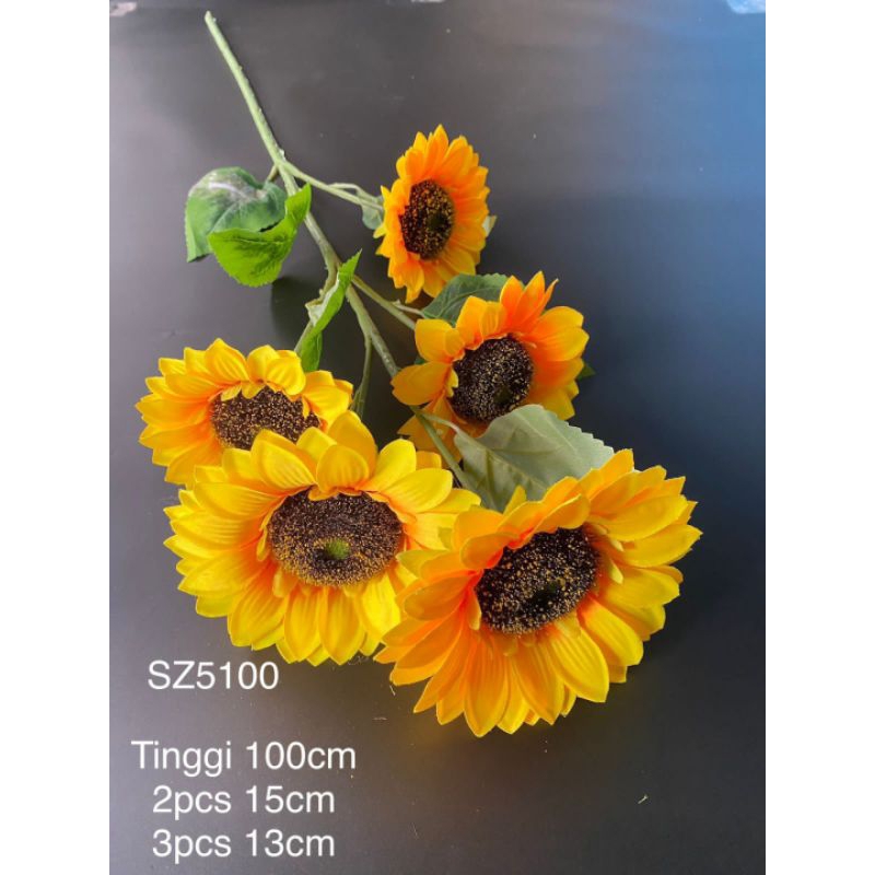 Jual BUNGA MATAHARI SUDUT 5KUNTUM / BUNGA ARTIFISIAL / BUNGA PALSU ...