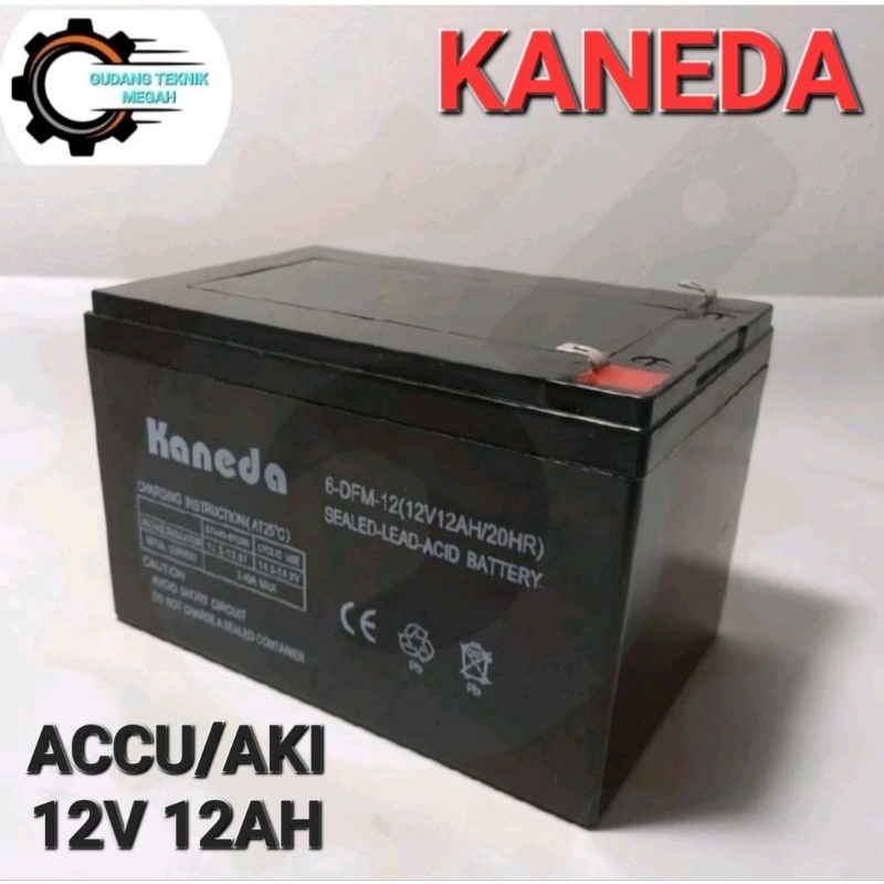 Jual KANEDA AKI KERING ACCU BATTERY 12V 12AH / BATERAI AKI KERING 12 ...