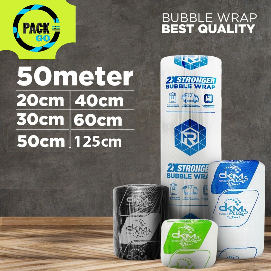 Jual Bubble Wrap Plastik DKM PLUS 30CM x 50M BENING Berwarna Premium 30 CM x 50 M Roll | Shopee ...