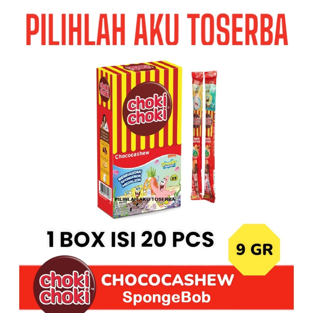 Jual Choki Choki Choco Cashew - 1 box isi 20 pcs (HARGA 1 BOX) | Shopee ...