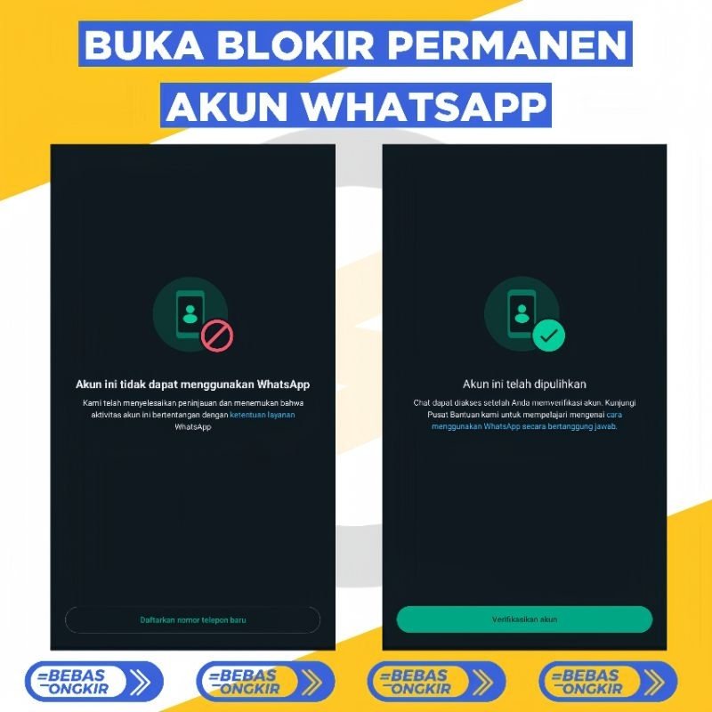 Jual UNBANNED - Buka Blokir Permanen WhatsApp | Shopee Indonesia
