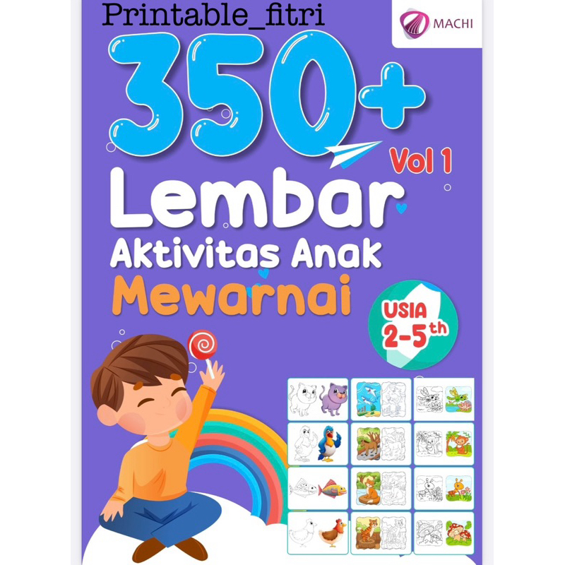 Jual Printable Worksheet Anak 350+ Lembar Mewarnai Murah Usia 2 3 4 5 6 ...