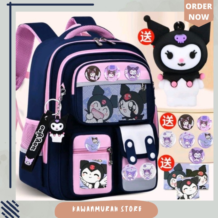 Jual Tas Ransel Anak Sekolah Motif Kuromi Dino Lucu / Tas Kuromi Sanrio - Dino Navy L | Shopee ...