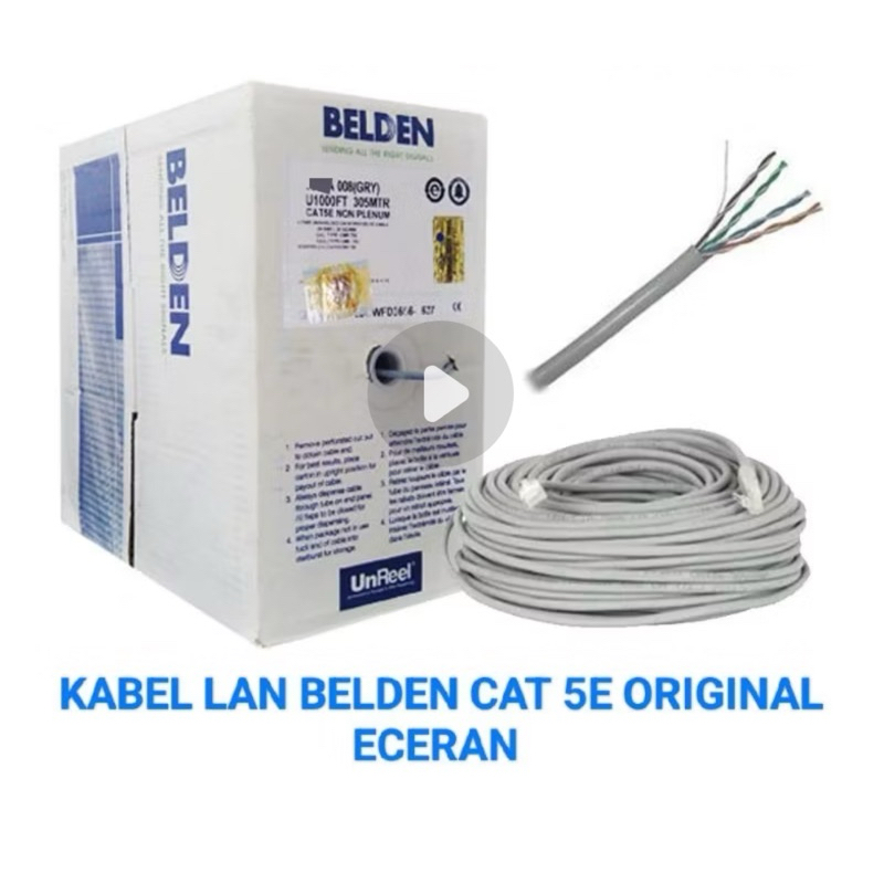 Jual Kabel Lan Belden Cat 5e UTP Meteran/ kabel Belden cat 5e eceran ...