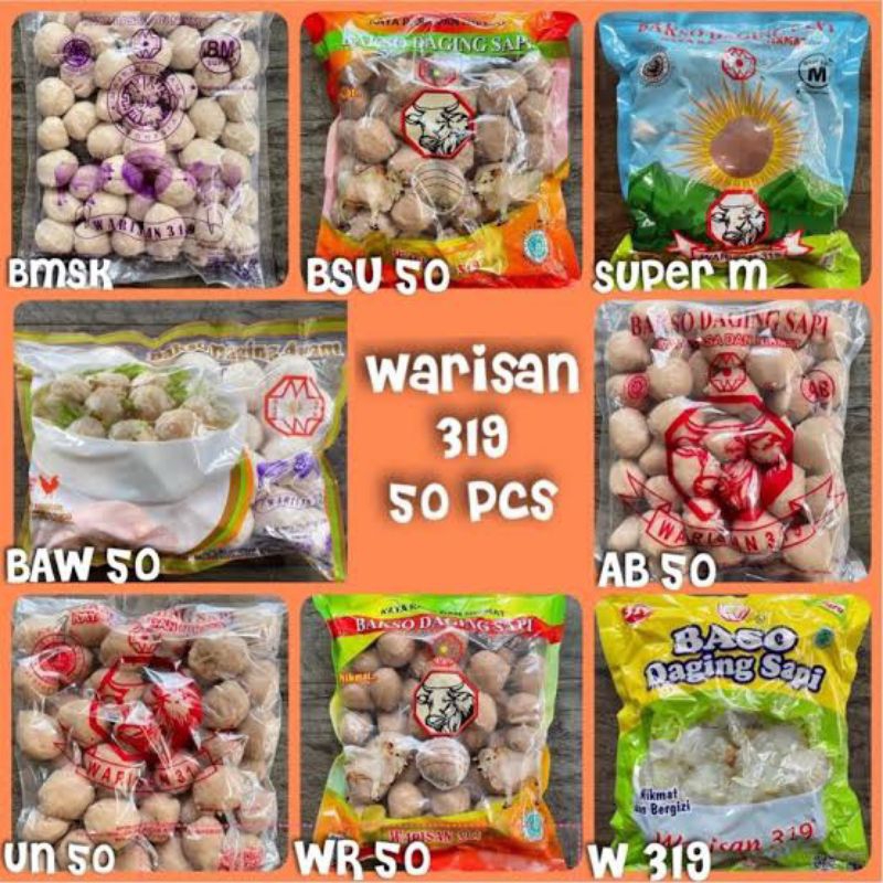 Jual Bakso Baso Warisan 319 AB isi 50 pcs | Shopee Indonesia