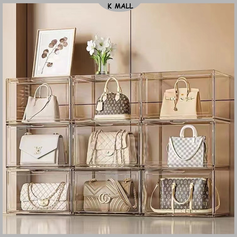 Jual Box Penyimpanan Display Bag Box Acrylic Akrilik Tempat Tas Bag ...