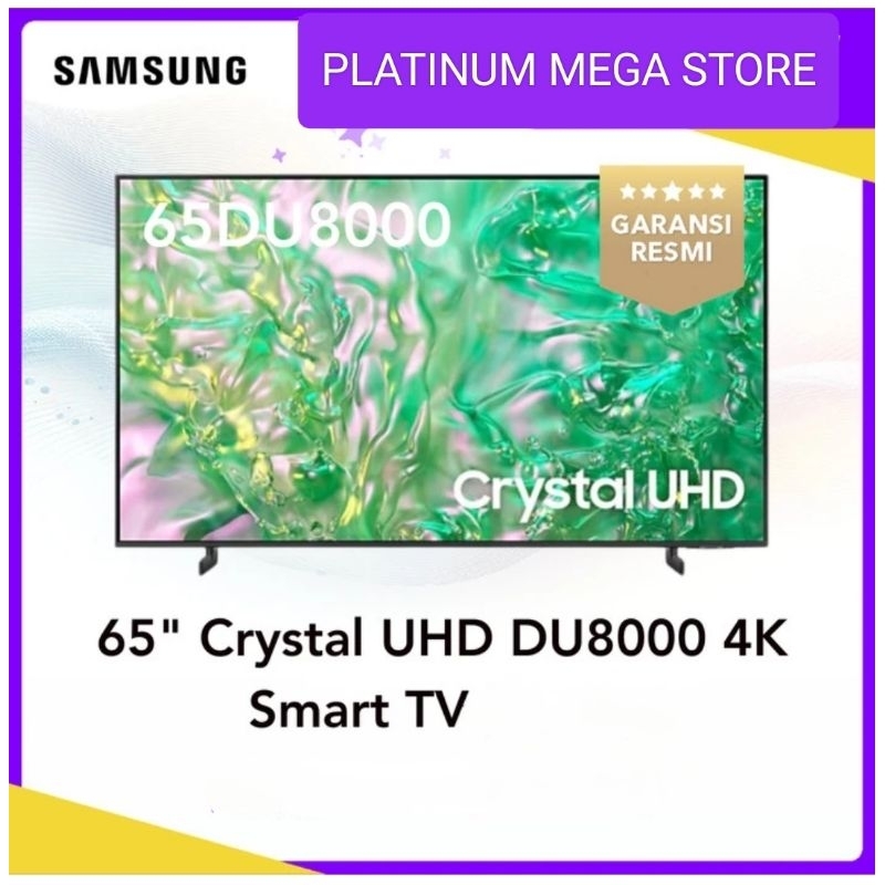 Jual SAMSUNG SMART TV 65 INCH CRYSTAL UHD 4K 65DU8000 | Shopee Indonesia
