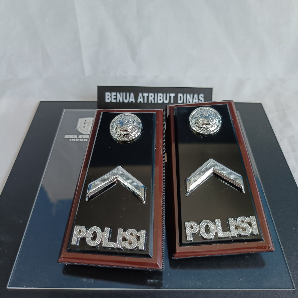 Jual TANDA PANGKAT PDH POLISI BRIPDA FULL AKRILIK LIS COKLAT | Shopee ...