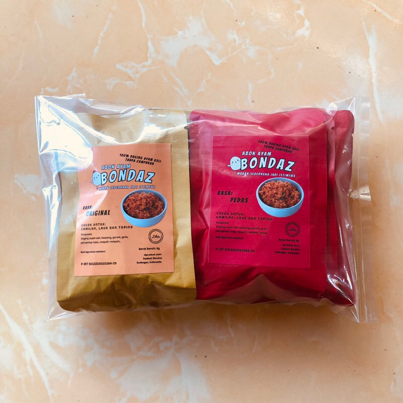 Jual BONDAZ Abon Ayam Isi 10 8gram Mix Rasa Original dan Pedas | Shopee ...