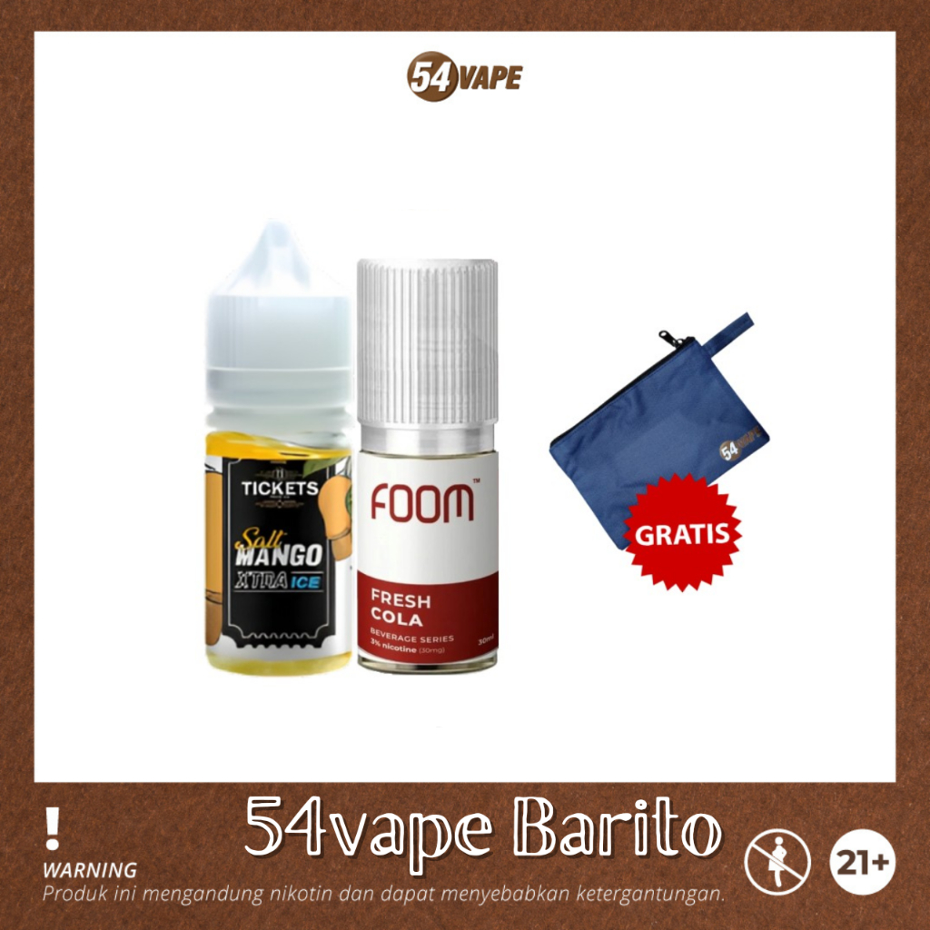 Jual Bundles FOOM Fresh Cola + Tickets Mango Xtra Ice Salt 30ml ...