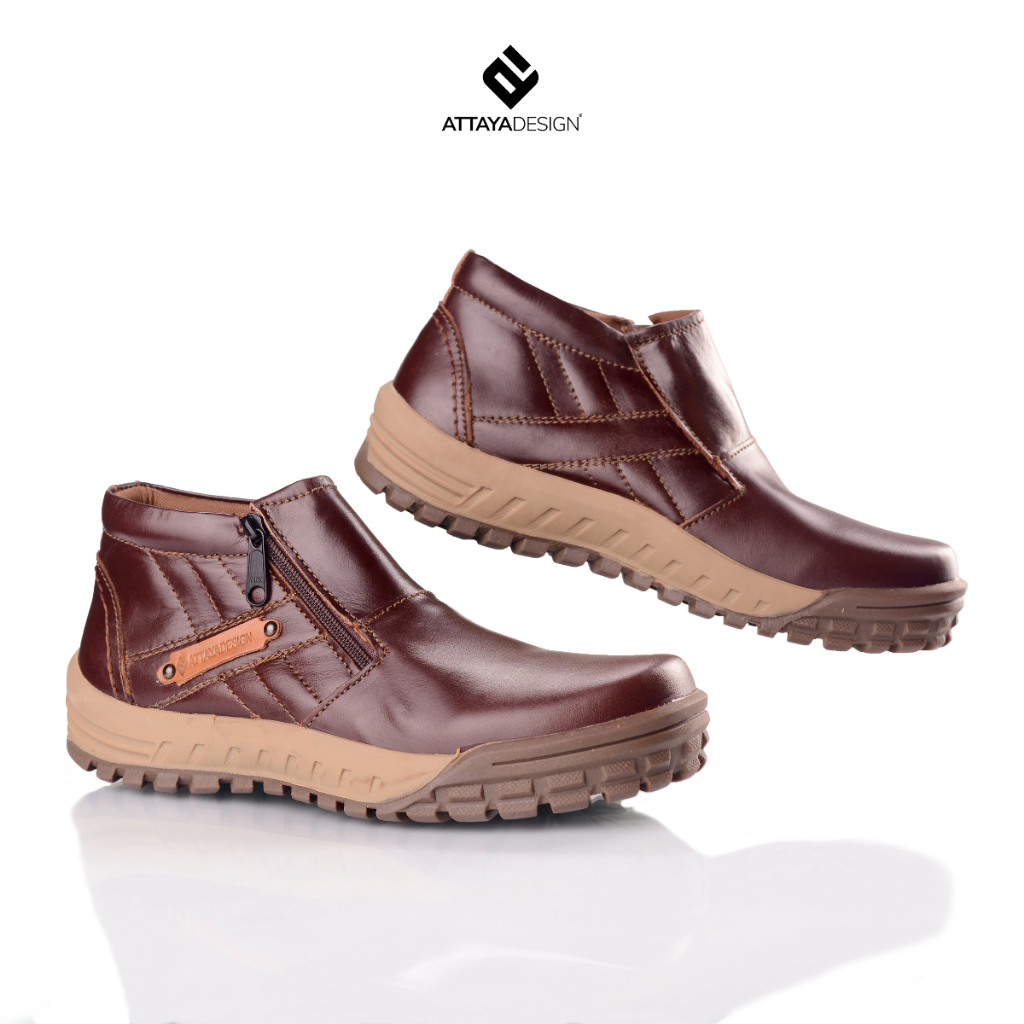 Jual ATTAYA DESIGN Sepatu Boot Fashion Pria Kulit Asli Original ...